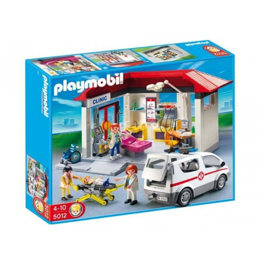 PLAYMOBIL 5012 ΚΛΙΝΙΚΗ ΚΑΙ ΑΣΘΕΝΟΦΟΡΟ