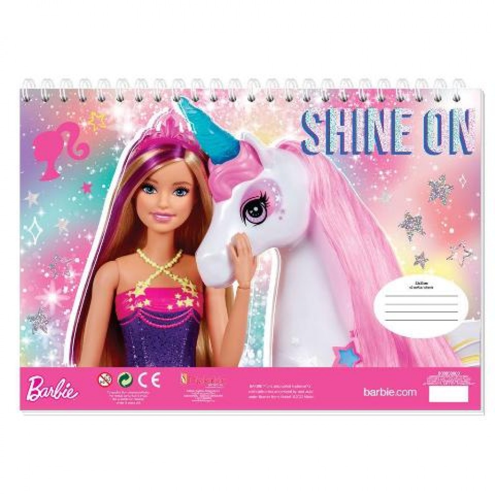 ΜΠΛΟΚ ΖΩΓΡΑΦ BARBIE 23X33 40ΦΥΛ ΑΥΤΟΚ-ΣΤΕΝΣΙΛ- 2ΣΕΛ ΧΡ 2ΣΧ